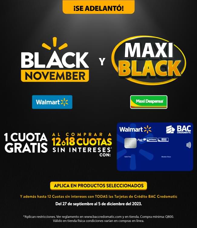Tarjeta Walmart Clásica Mastercard| BAC Credomatic
